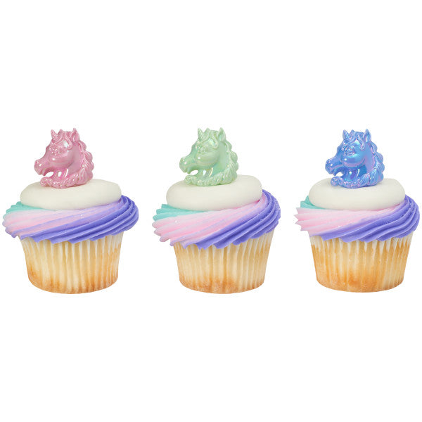 Decopac Shiny Unicorn Rings (6-Pk) - CuteKidStuff.com