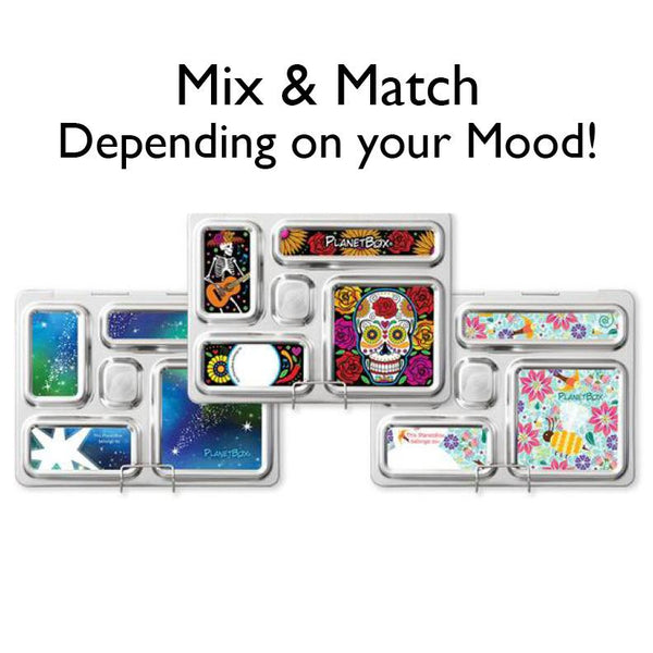 Magnet Set for PlanetBox Rover: Planet Plaid - CuteKidStuff.com